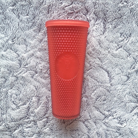 Starbucks | Dining | Starbucks Matte Red Cold Cup | Poshmark